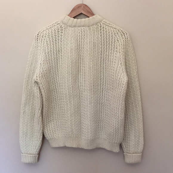Vintage | Sweaters | Perfect Vtg St Michael Cream Wool Fishermans ...